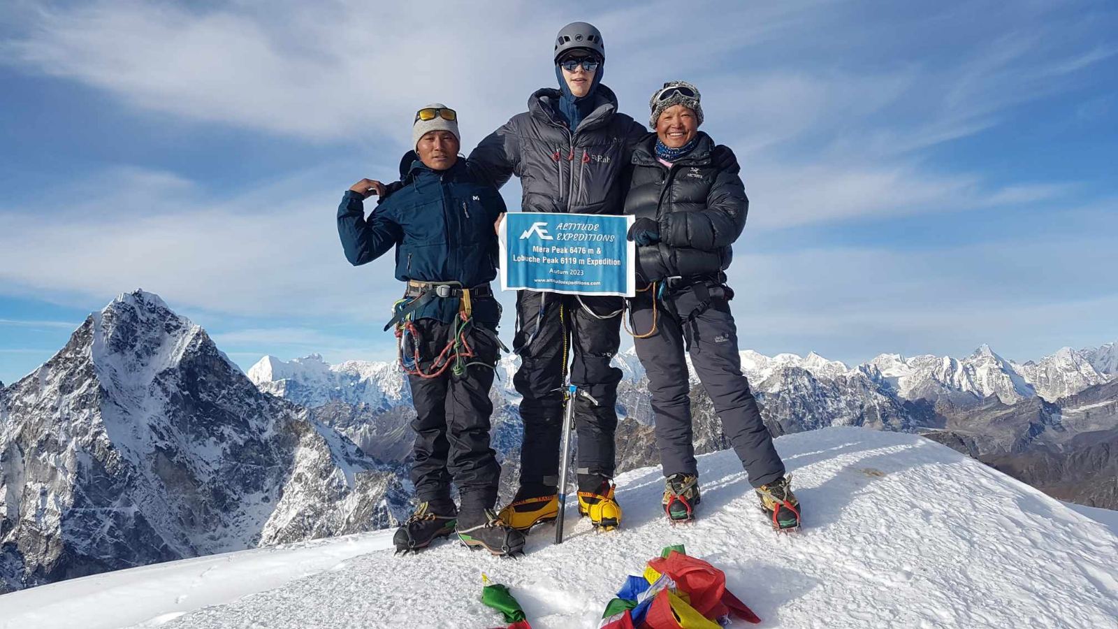 Summit success Mera peak with Lobuche peak 20th oct 2023